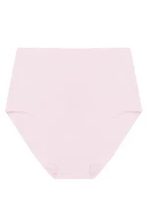 Natori Bliss Bare Cotton High Waist Brief - Red