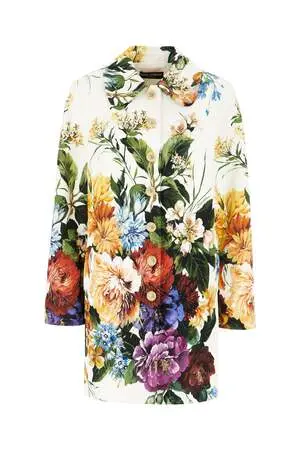 Dolce & Gabbana Floral Print Coat - Multicolor