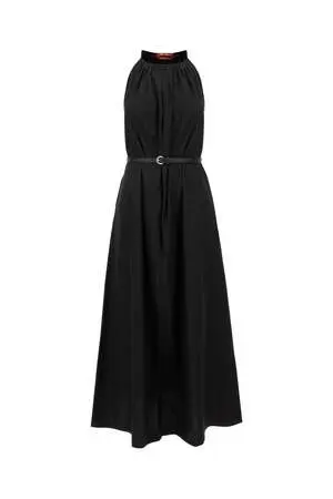 Max Mara Halter Neck Belted Dress - Multicolor