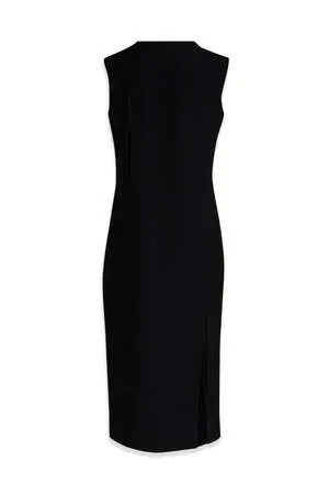 Versace Black Asymmetrical Neckline Dress