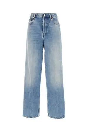 Gucci High Rise Wide Leg Jeans - Multicolor