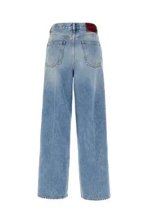 Gucci High Rise Wide Leg Jeans - Multicolor