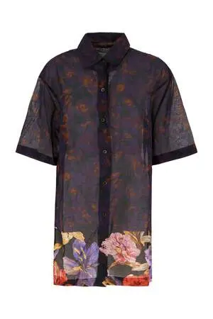 Dries Van Noten Printed Short Sleeve Shirt