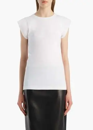 Khaite Angel Top In Japanese Cotton - Chalk