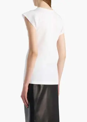 Khaite Angel Top In Japanese Cotton - Chalk