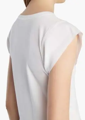 Khaite Angel Top In Japanese Cotton - Chalk