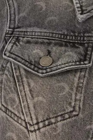 MARINE SERRE Moon Print Denim Jacket - Multicolor