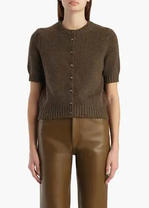 Khaite Nora Cashmere Cardigan - Artichoke