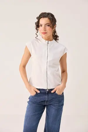 REISTOR Organic Cotton Front Zip Top