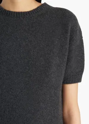 Khaite Cashmere Crewneck Sweater - Charcoal