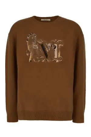 Max Mara Embellished Logo Knitwear - Multicolor