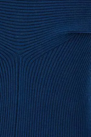 LANVIN Ribbed Button-detailed V-neck Knitwear
