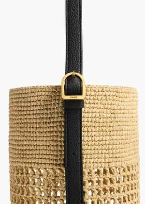 Khaite Small Billie Bucket Bag - Natural