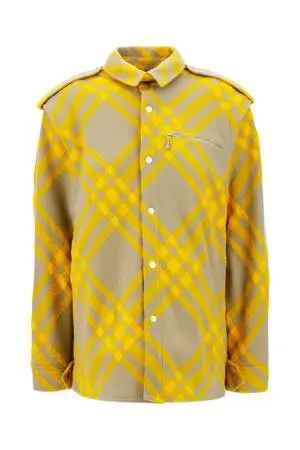 Burberry Plaid Shirt With Zipper Detail