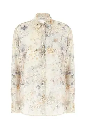 GOLDEN GOOSE Floral Print Sequin Shirt