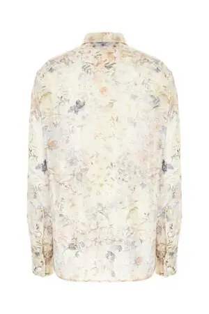 GOLDEN GOOSE Floral Print Sequin Shirt
