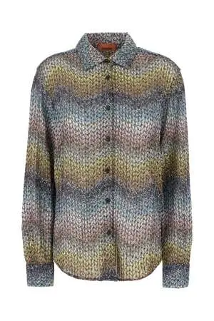 Missoni Striped Knit Shirt - Multicolor