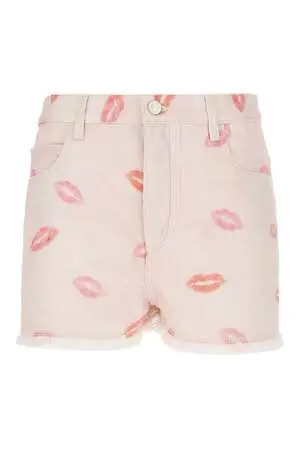 Isabel Marant Étoile ISABEL MARANT ETOILE Printed Denim Shorts Multicolor