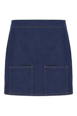 Fendi Denim Skirt With Dual Pockets - Multicolor