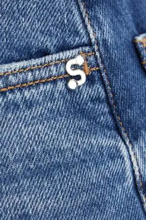 Sportmax Denim Belted Shorts - Multicolor