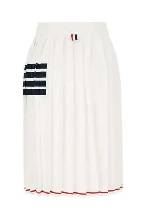 Thom Browne Pleated Skirt With Dachshund Applique