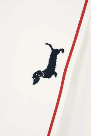 Thom Browne Pleated Skirt With Dachshund Applique