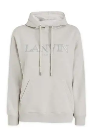 LANVIN Embroidered Logo Hoodie