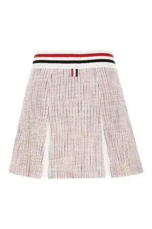 Thom Browne Striped Pleated Mini Skirt