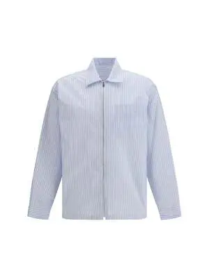 Prada Striped Re-nylon Shirt - Blue