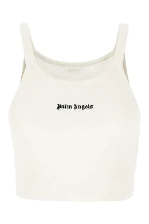 Palm Angels Logo Knit Tank Top - Multicolor