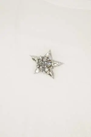 Stella McCartney Ribbed Tank Top With Embellished Star Detail