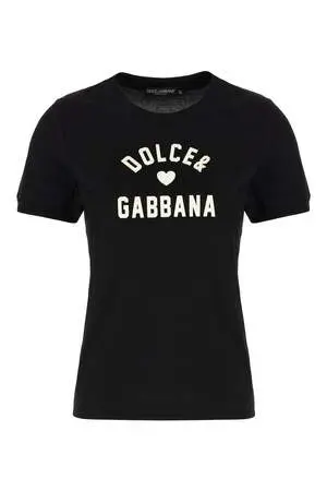 Dolce & Gabbana DOLCE & GABBANA Short Sleeve T-Shirt With Logo Multicolor