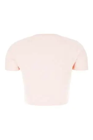 Casablanca Cropped T-shirt With Floral Graphic