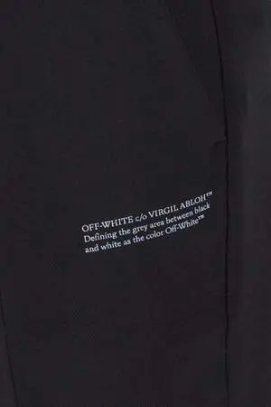Off-White Flared Trousers With Side Slits - Multicolor