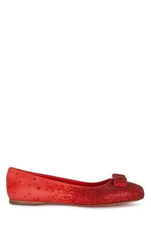 FERRAGAMO Embellished Ballet Flats