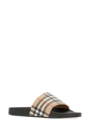 Burberry Checked Slides