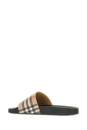 Burberry Checked Slides