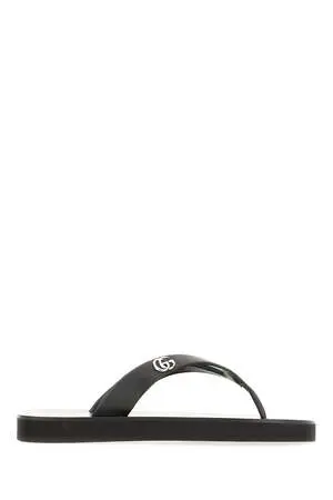 Gucci Leather Thong Slippers - Multicolor