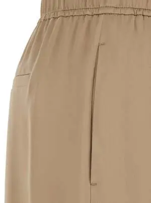Brunello Cucinelli Silk Wide Leg Pants - Multicolor