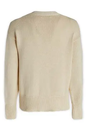 JIL SANDER V-neck Cardigan With Embroidered Detail