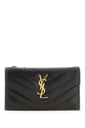 Saint Laurent Cassandre Quilted Wallet - Multicolor