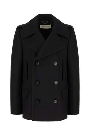 Men's Black Pea Coats