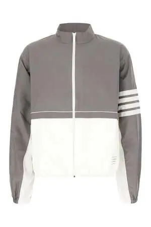 Thom Browne Zip-up Jacket With Signature Stripes