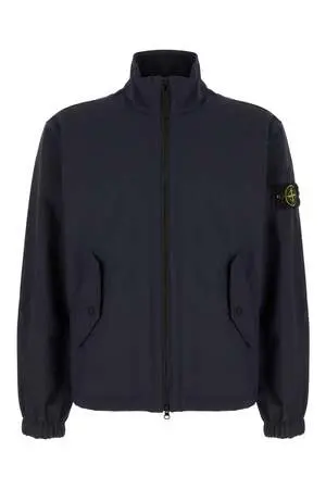Stone Island Zip-up Jacket With Stand Collar - Multicolor