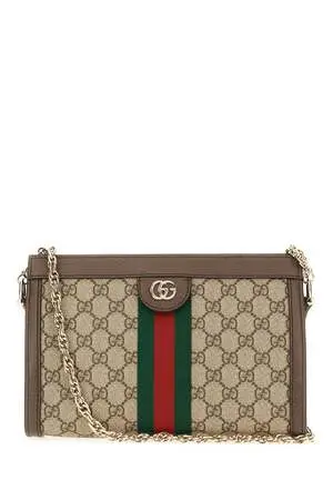 Gucci Shopper Bag With Monogram And Chain Strap - Multicolor