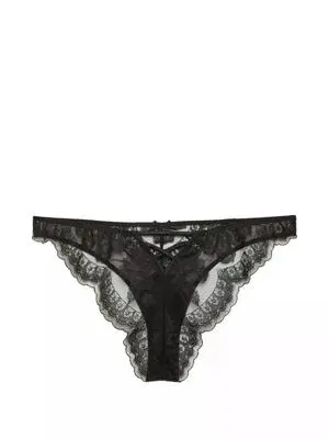 FLEUR DU MAL Mila Lace-trim Briefs - Black