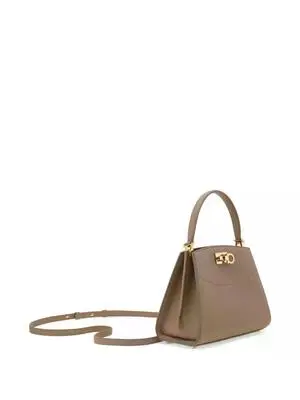 FERRAGAMO Studio Box Leather Tote Bag