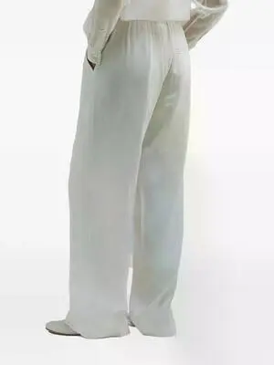 Marella Drawstring Waist Wide-leg Trousers