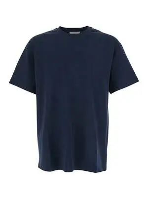 Givenchy Blue T-shirt With Logo On The Front In Cotton - Multicolor