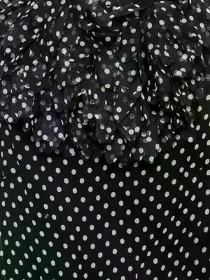 N°21 Polka Dot Ruffled Midi Dress